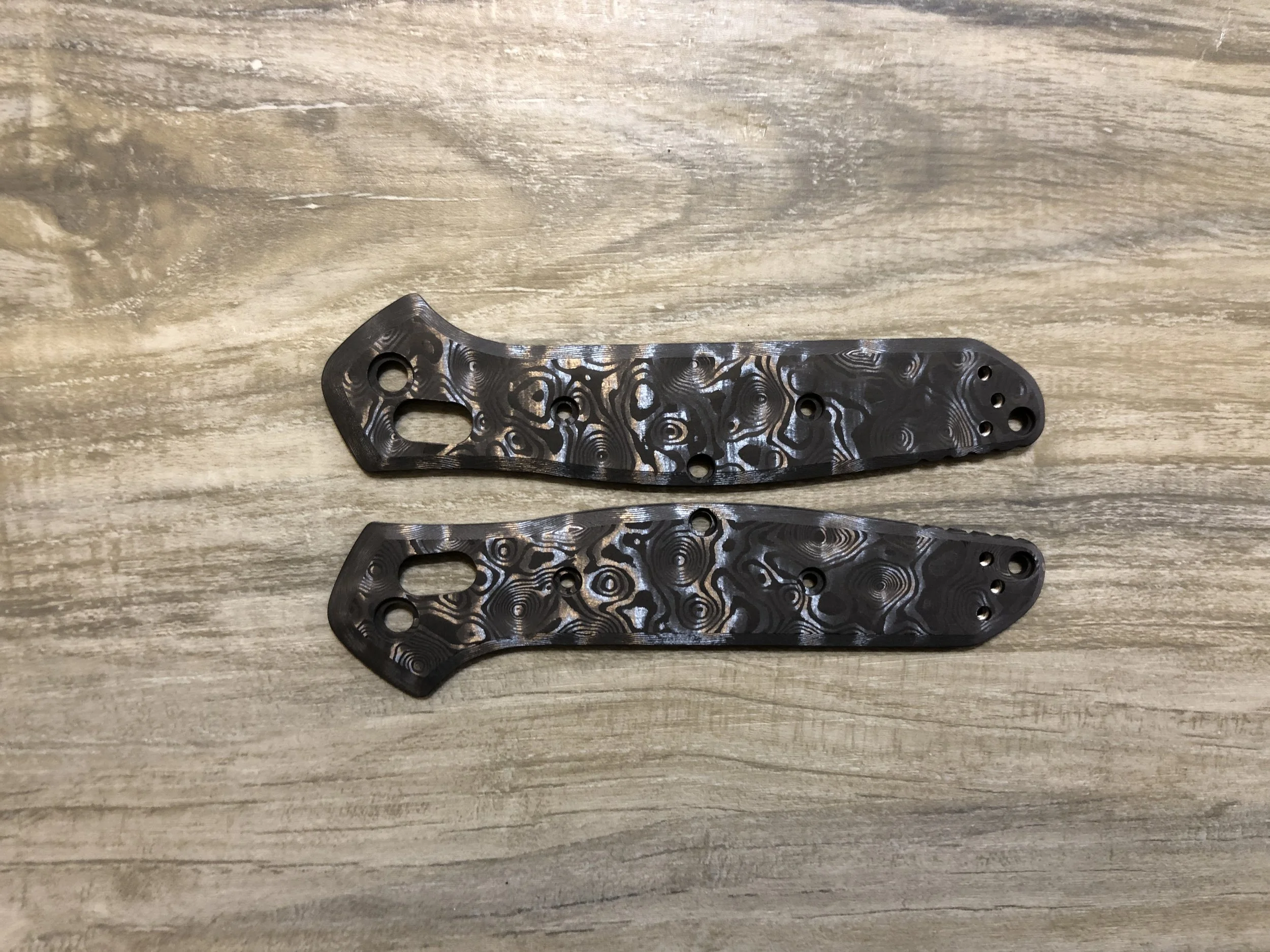 Benchmade 940-1 / 940-2 Black Dunes Fat Carbon Custom Scales ...