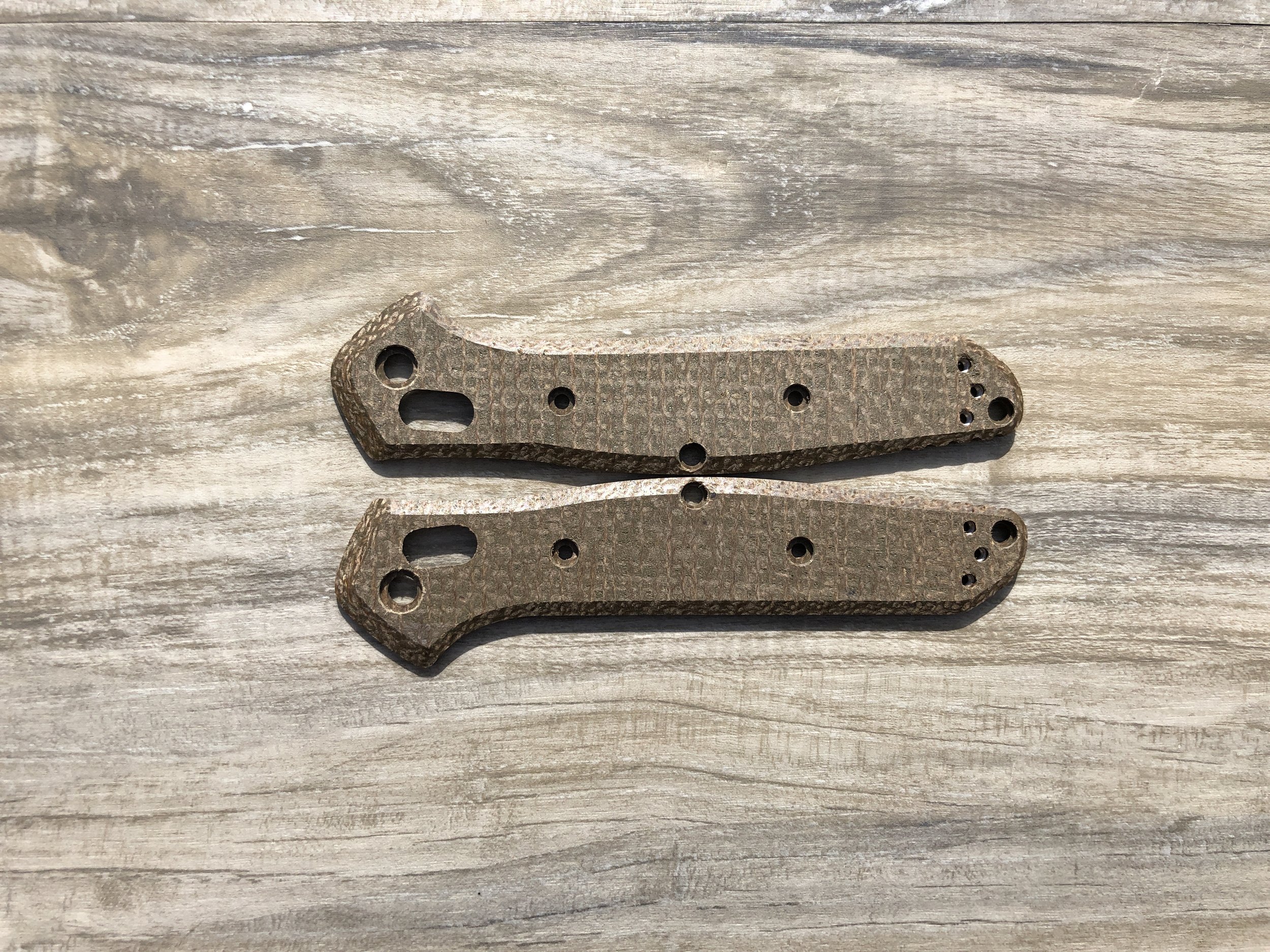 Benchmade 940-1 / 940-2 Green Burlap Micarta Custom Scales — Dragonfly ...