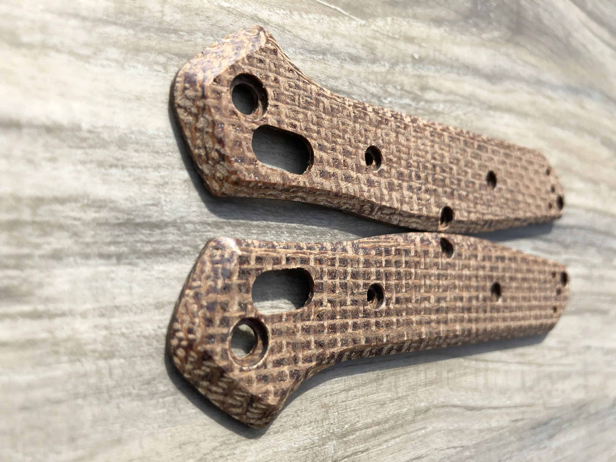 Benchmade 940-1 / 940-2 Natural Burlap Micarta Custom Scales ...