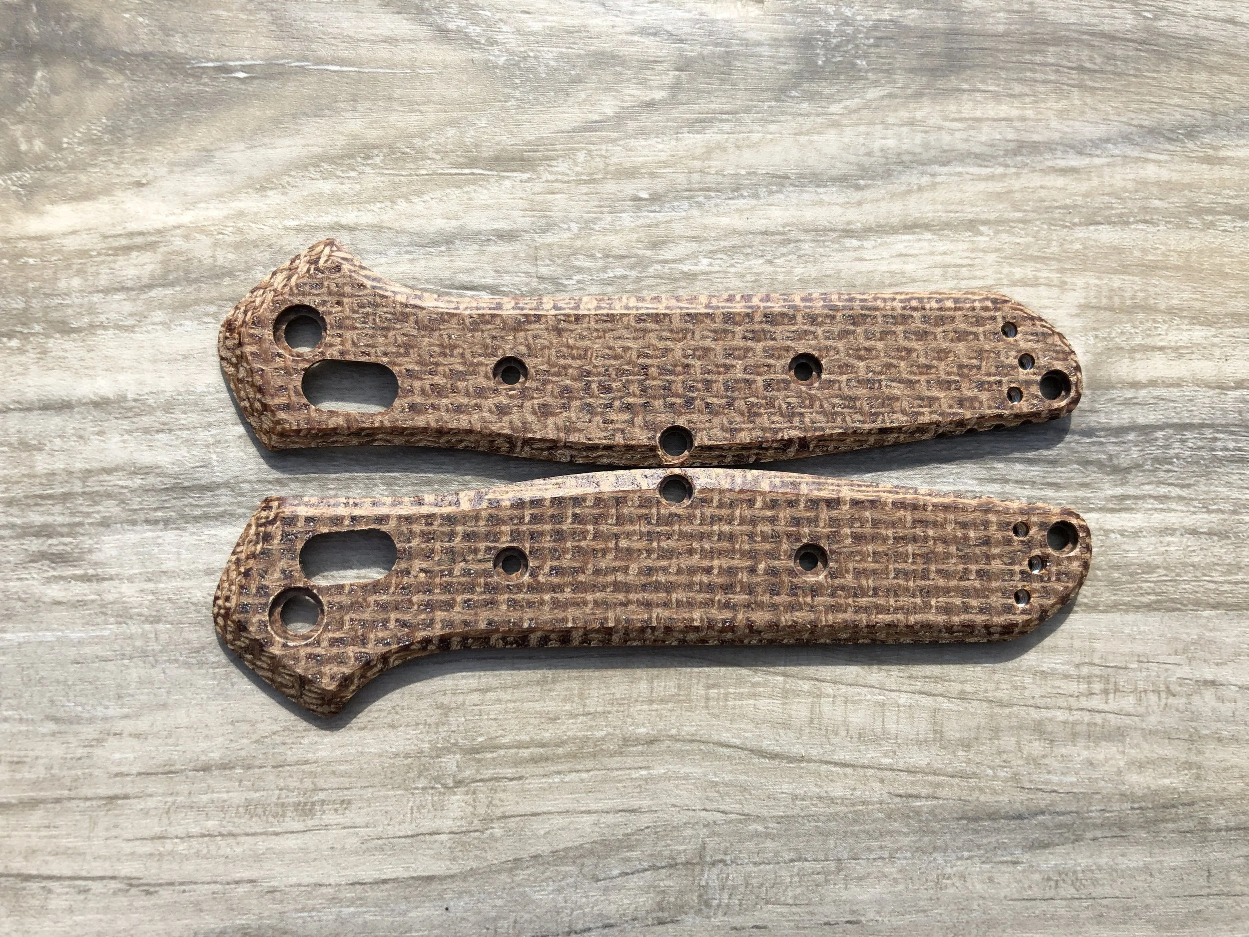 Benchmade 940-1 / 940-2 Natural Burlap Micarta Custom Scales ...