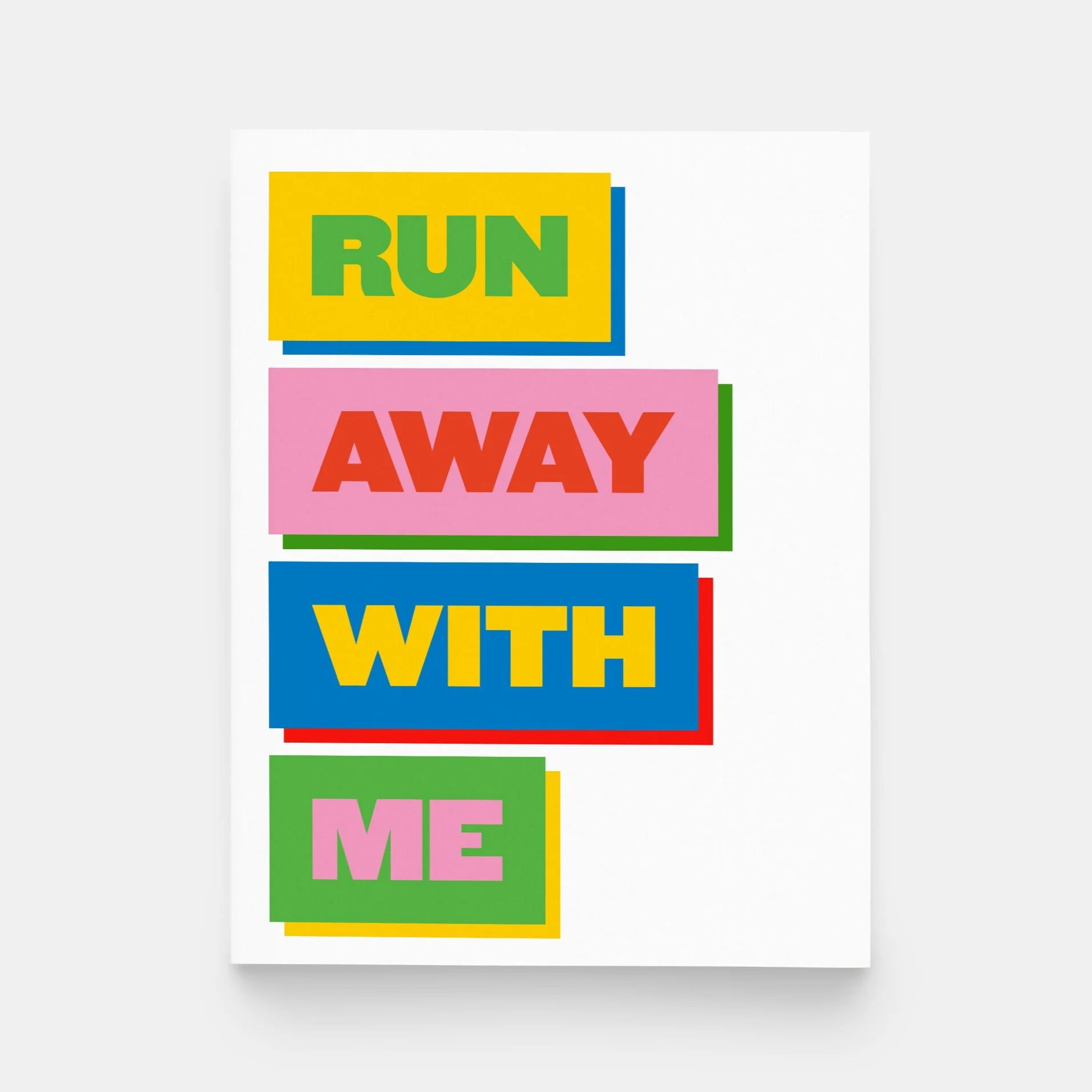 Paper stuff Run Away With Me Greeting Card Greeting Cards And Gifts Paper stuff Run Away With Me Greeting Card Greeting Cards And Gifts