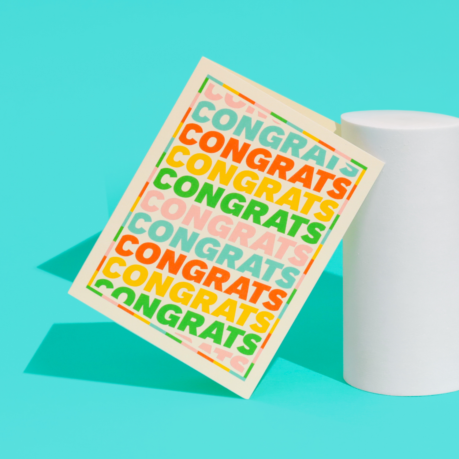 paper&stuff — Congrats Shapes Greeting Card — Greeting Cards and Gifts