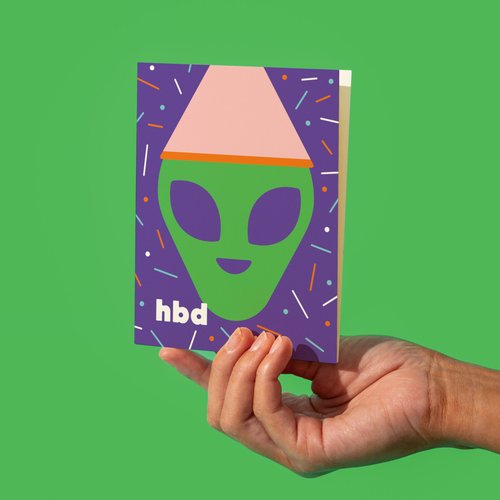 paper&stuff — Funny Alien Greeting Card – Mean Girls Shopping Quote for ...