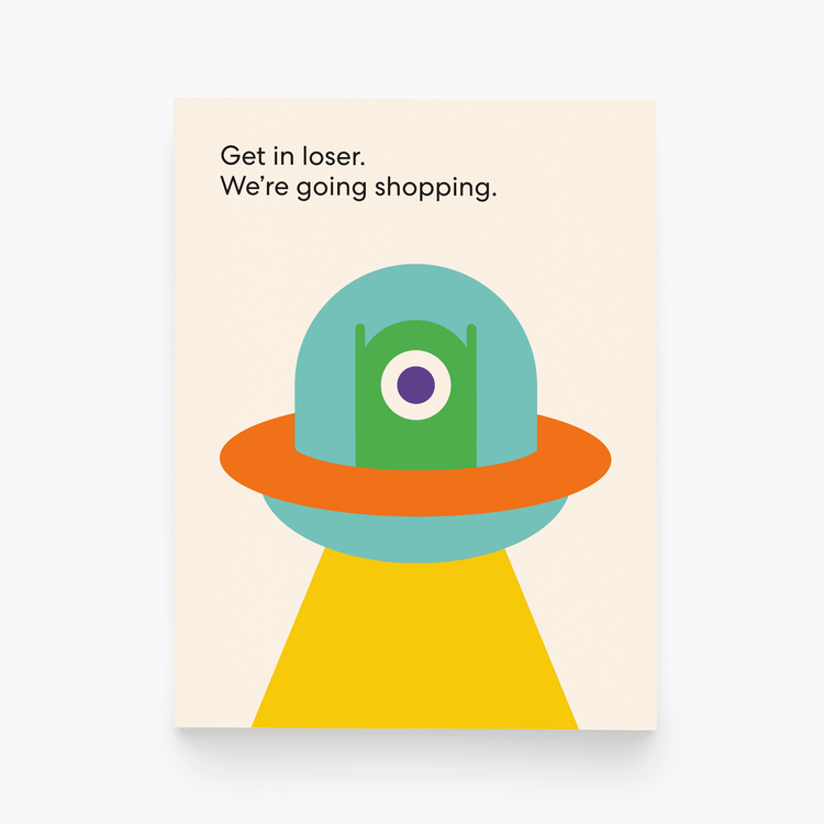 Alien Birthday Card – Funny Space Birthday Greeting for UFO Lovers ...