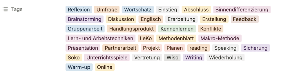 Unterrichtsmethoden strukturieren mit Notion — Manuel Flick
