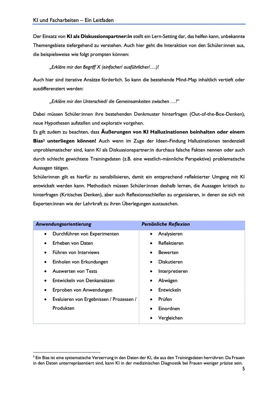 KI und Facharbeiten – Ein Leitfaden für den Unterricht 📘 — Manuel Flick