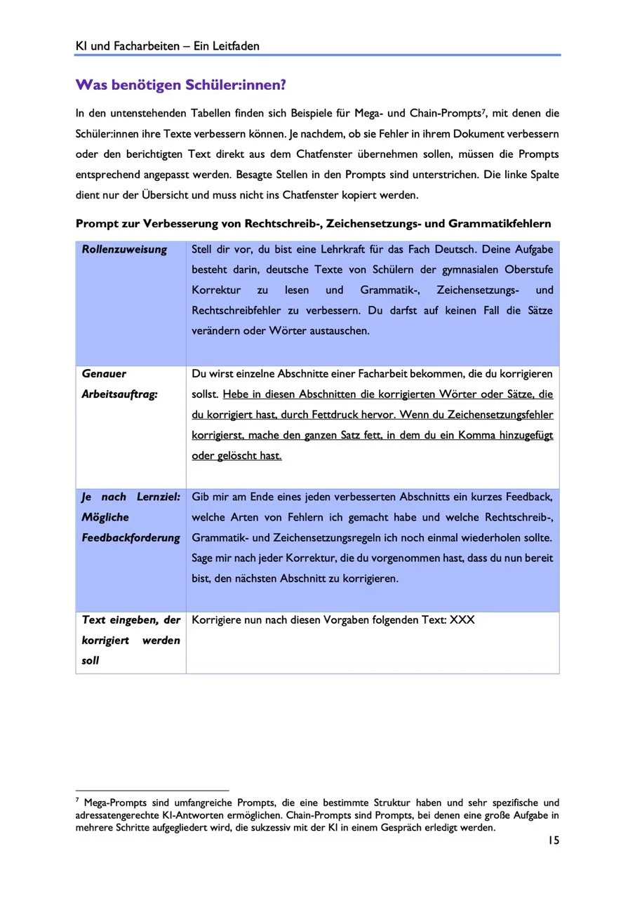 KI und Facharbeiten – Ein Leitfaden für den Unterricht 📘 — Manuel Flick