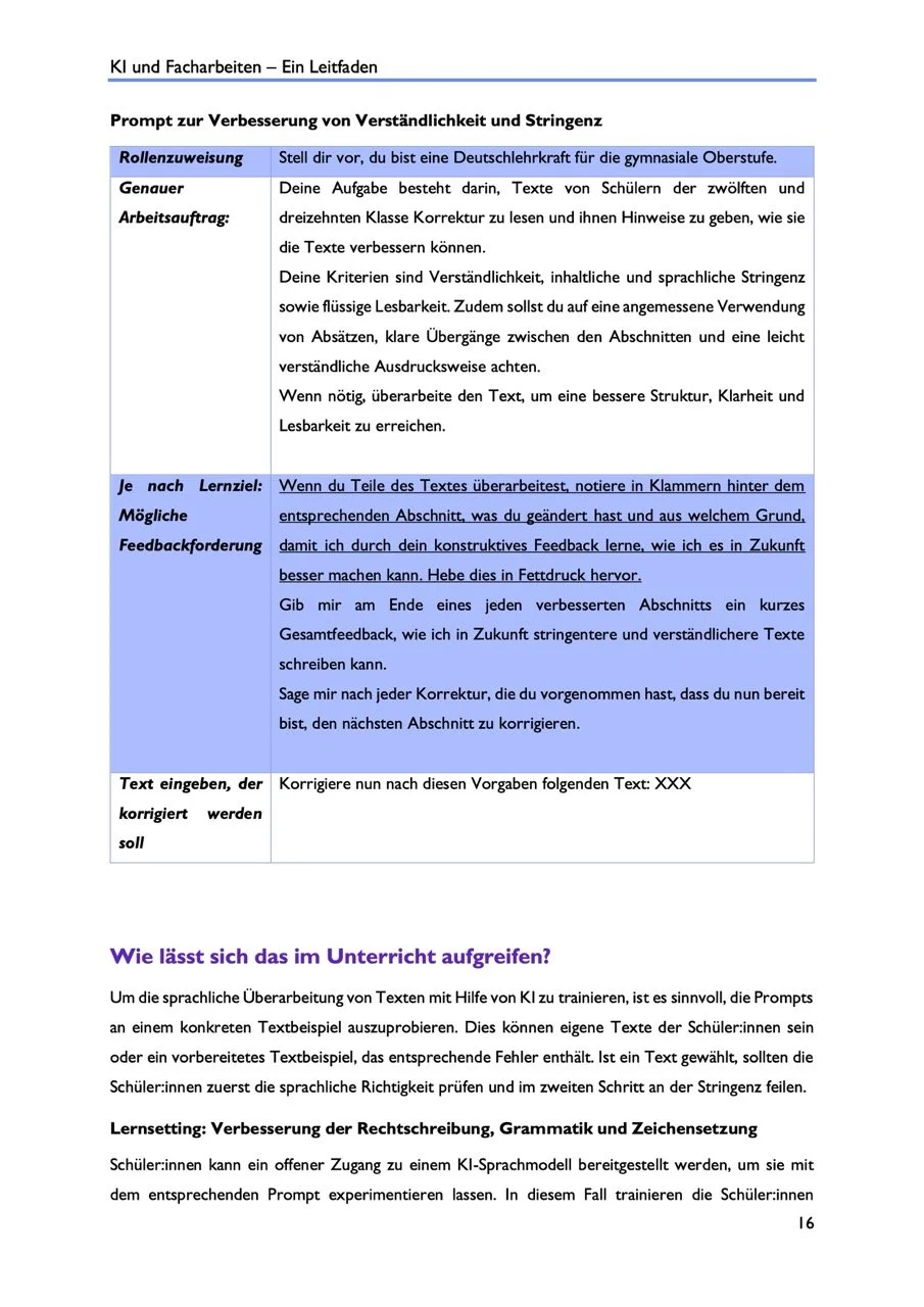 KI und Facharbeiten – Ein Leitfaden für den Unterricht 📘 — Manuel Flick