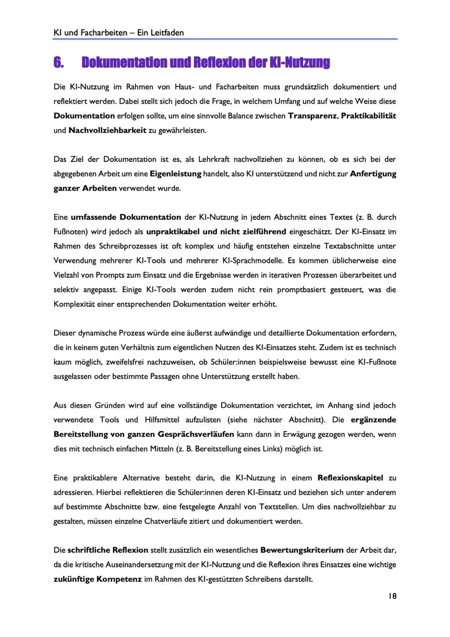 KI und Facharbeiten – Ein Leitfaden für den Unterricht 📘 — Manuel Flick