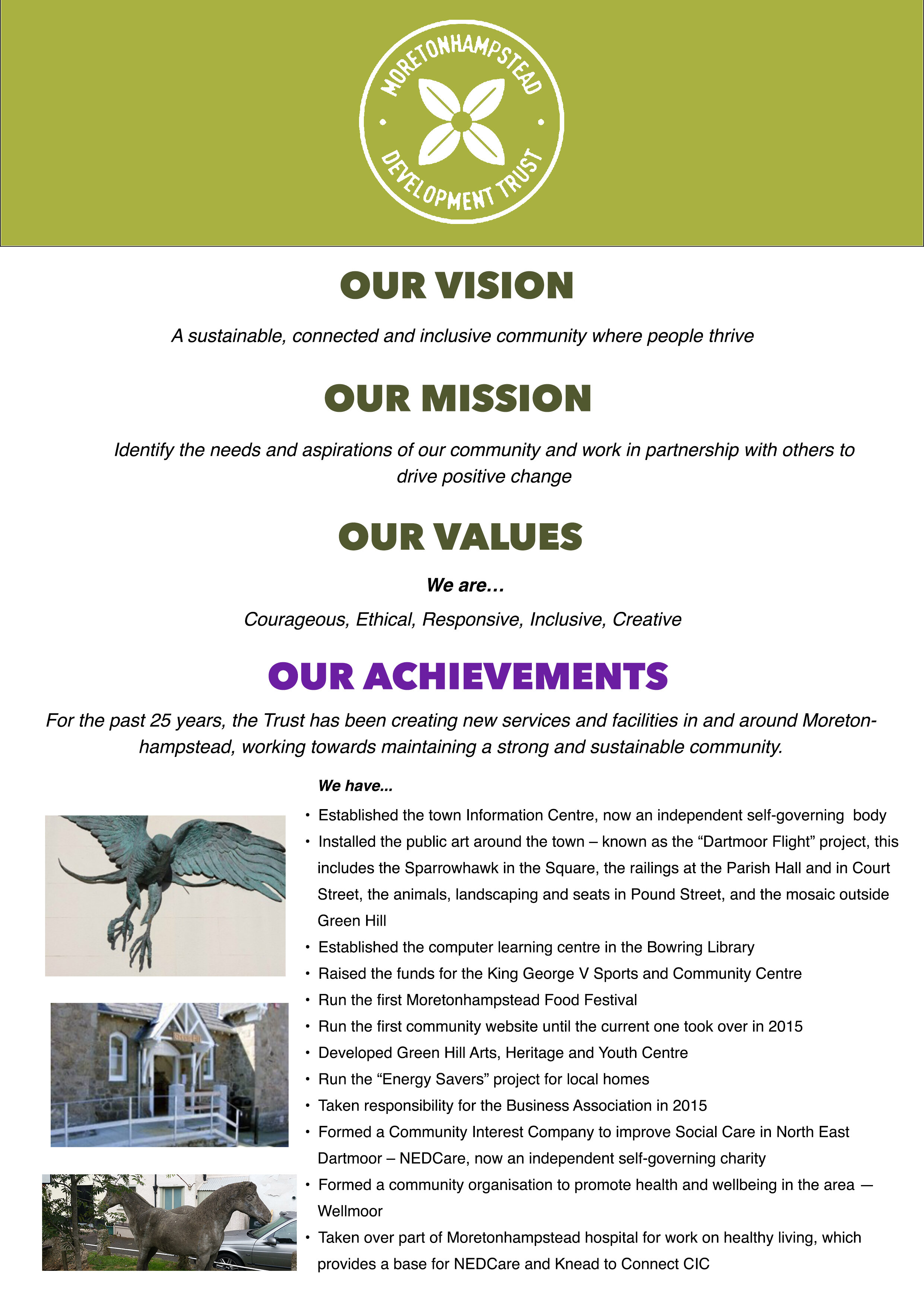 About — Moretonhampsteadtrust