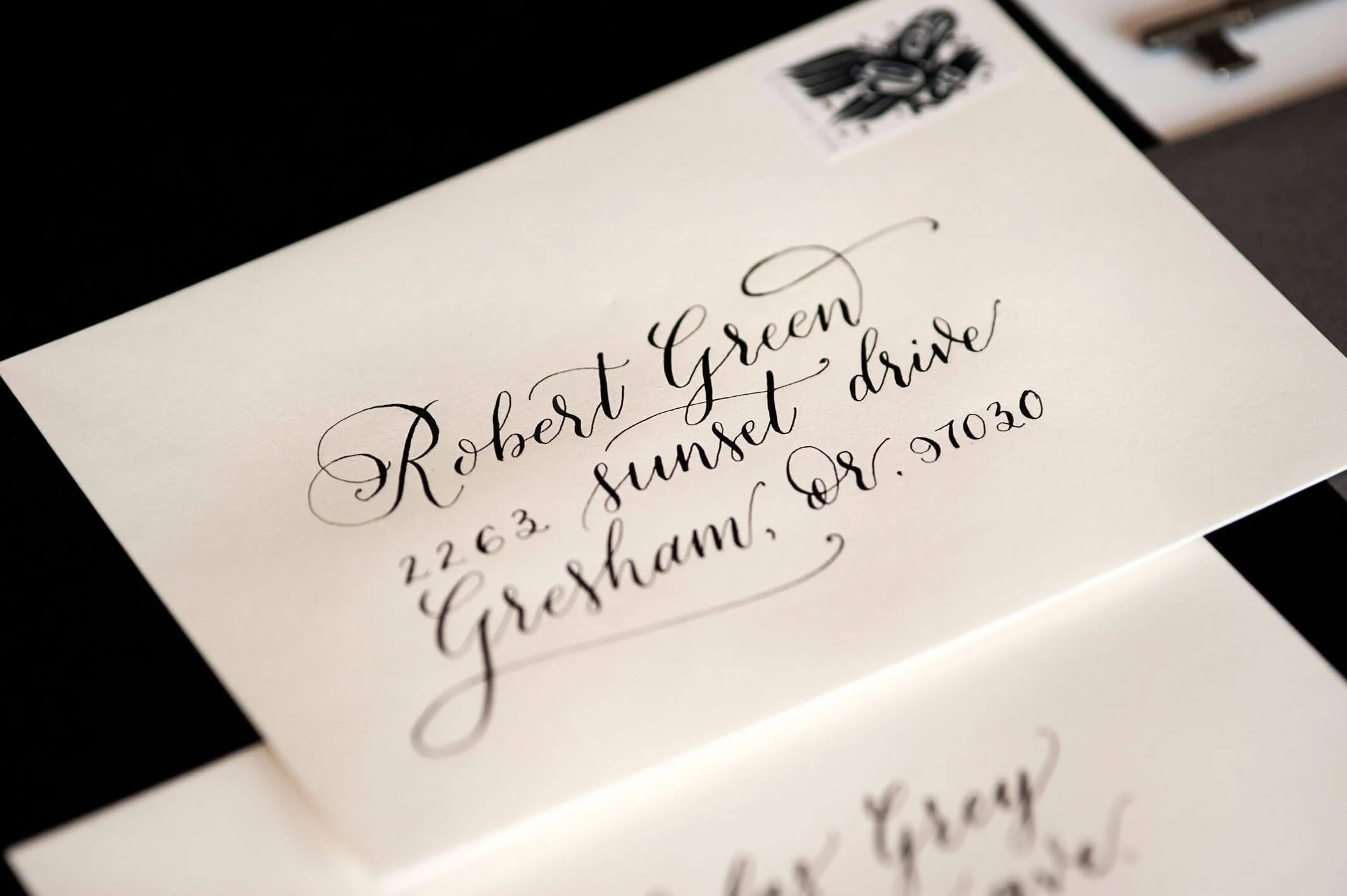 Custom Modern Calligraphy - Lady Fern Graphics