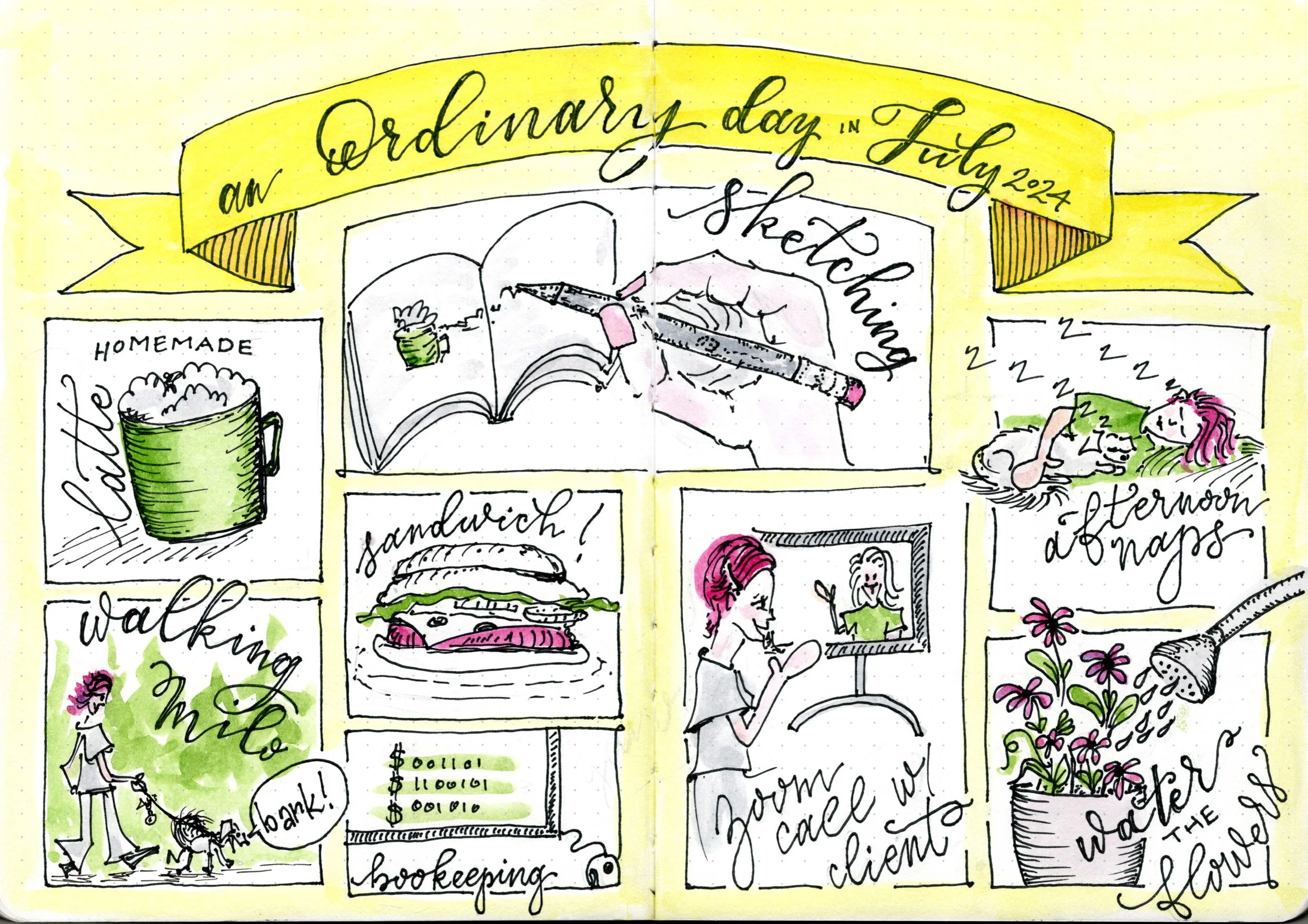 How to Begin an Illustrated Journal Practice and Draw Your Life | Molly ...