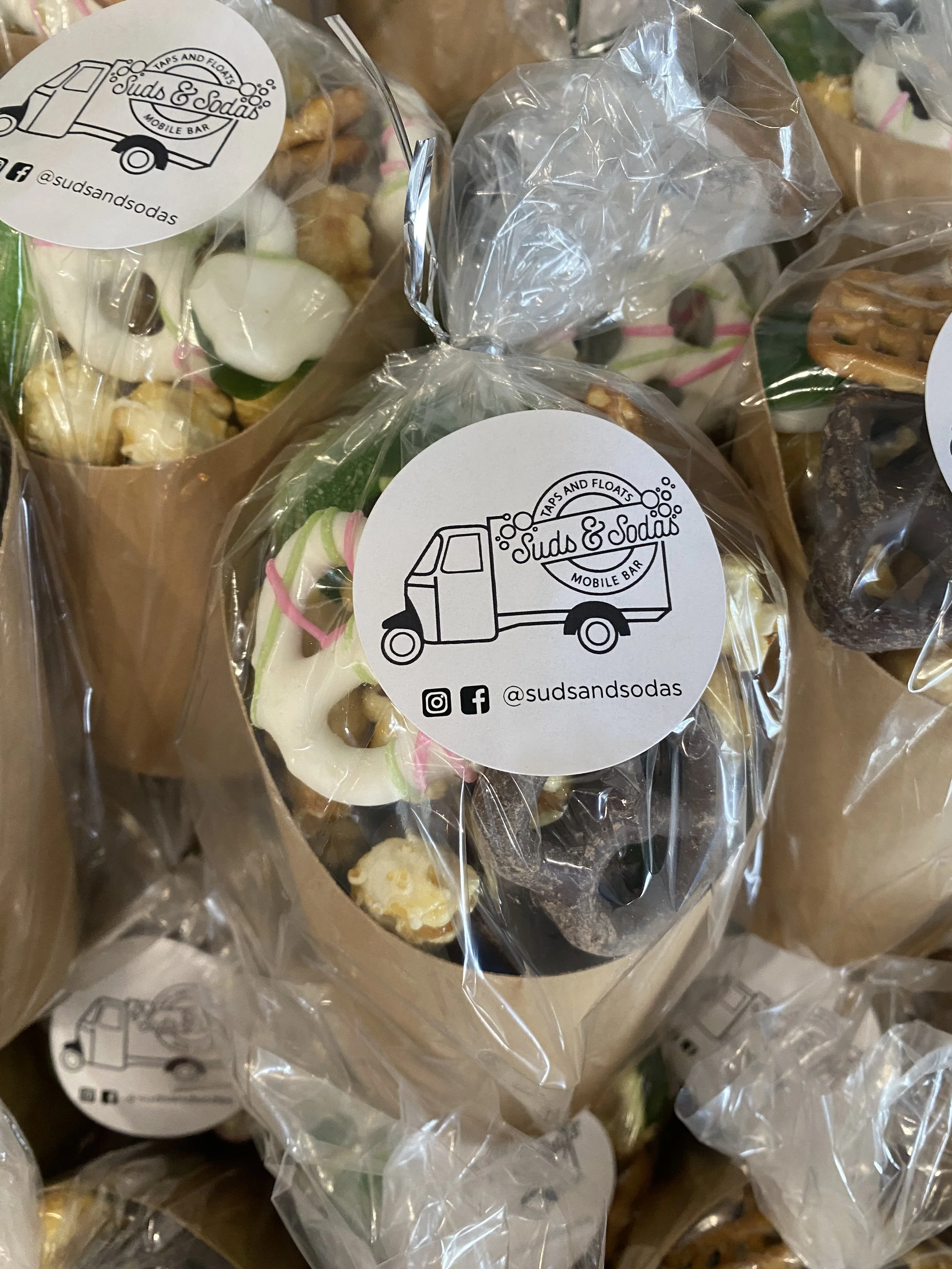 Snacks — Suds & Sodas - Mobile Bar & Beverage Cart