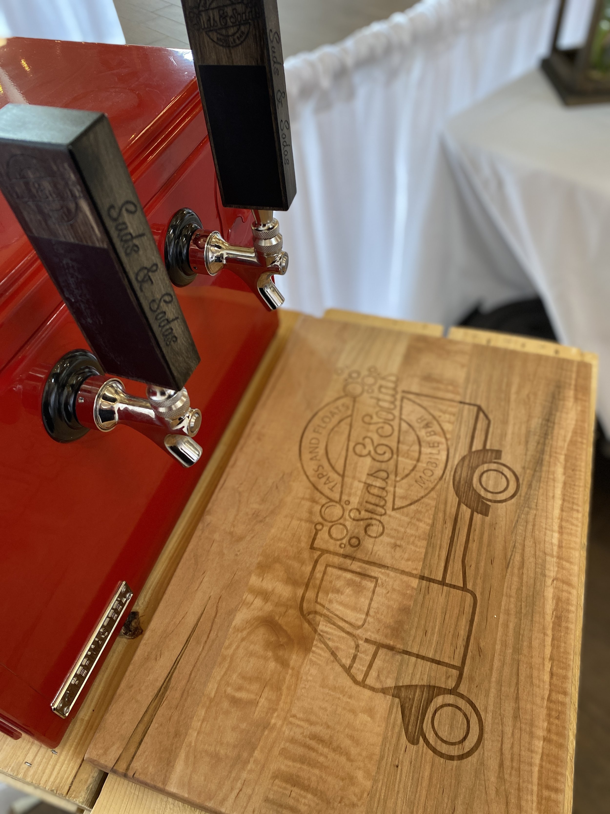 Portable Beverage Station — Suds & Sodas - Mobile Bar & Beverage Cart