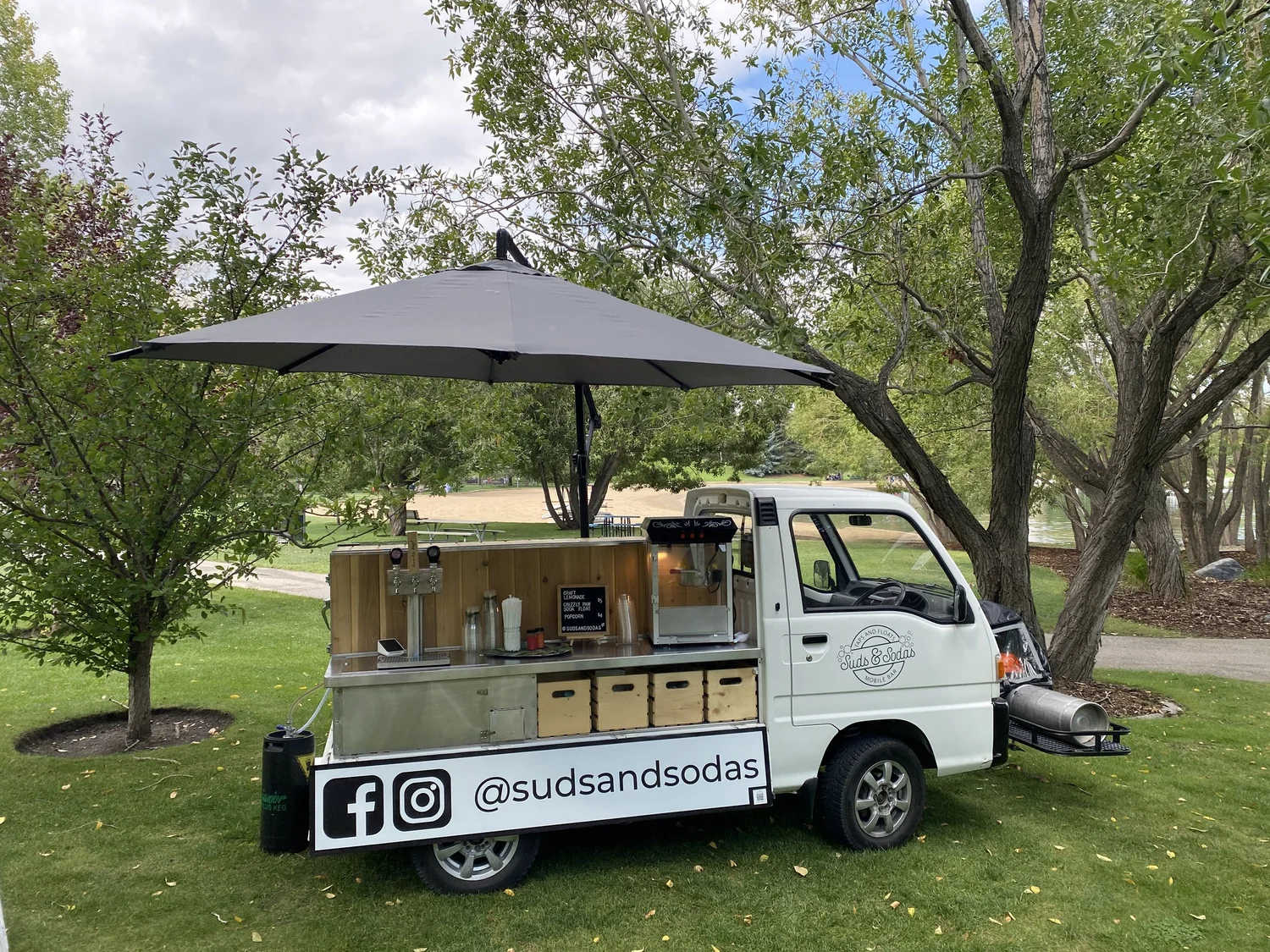 Sambar Beverage Truck — Suds & Sodas - Mobile Bar & Beverage Cart