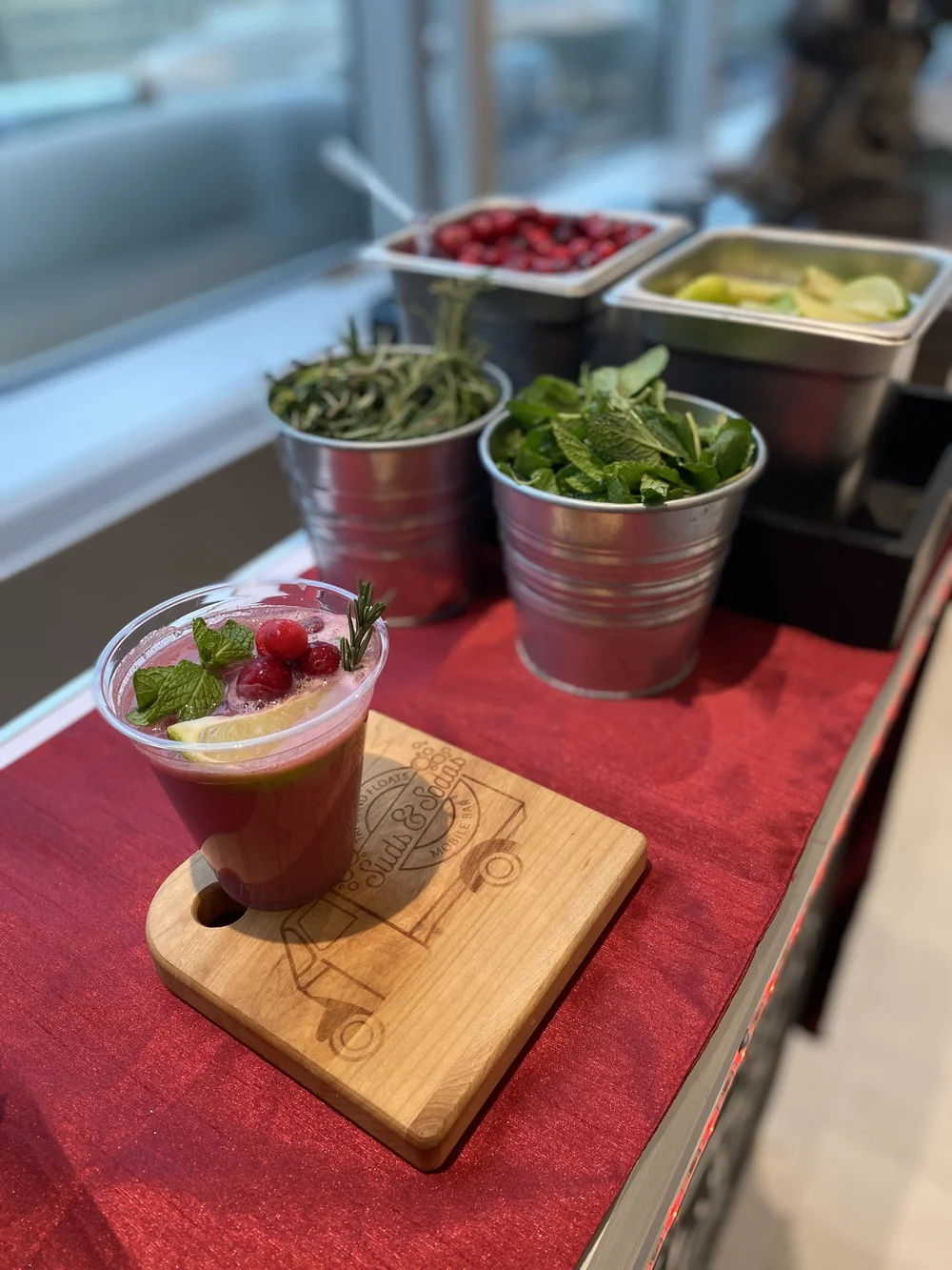 Portable Beverage Station — Suds & Sodas - Mobile Bar & Beverage Cart