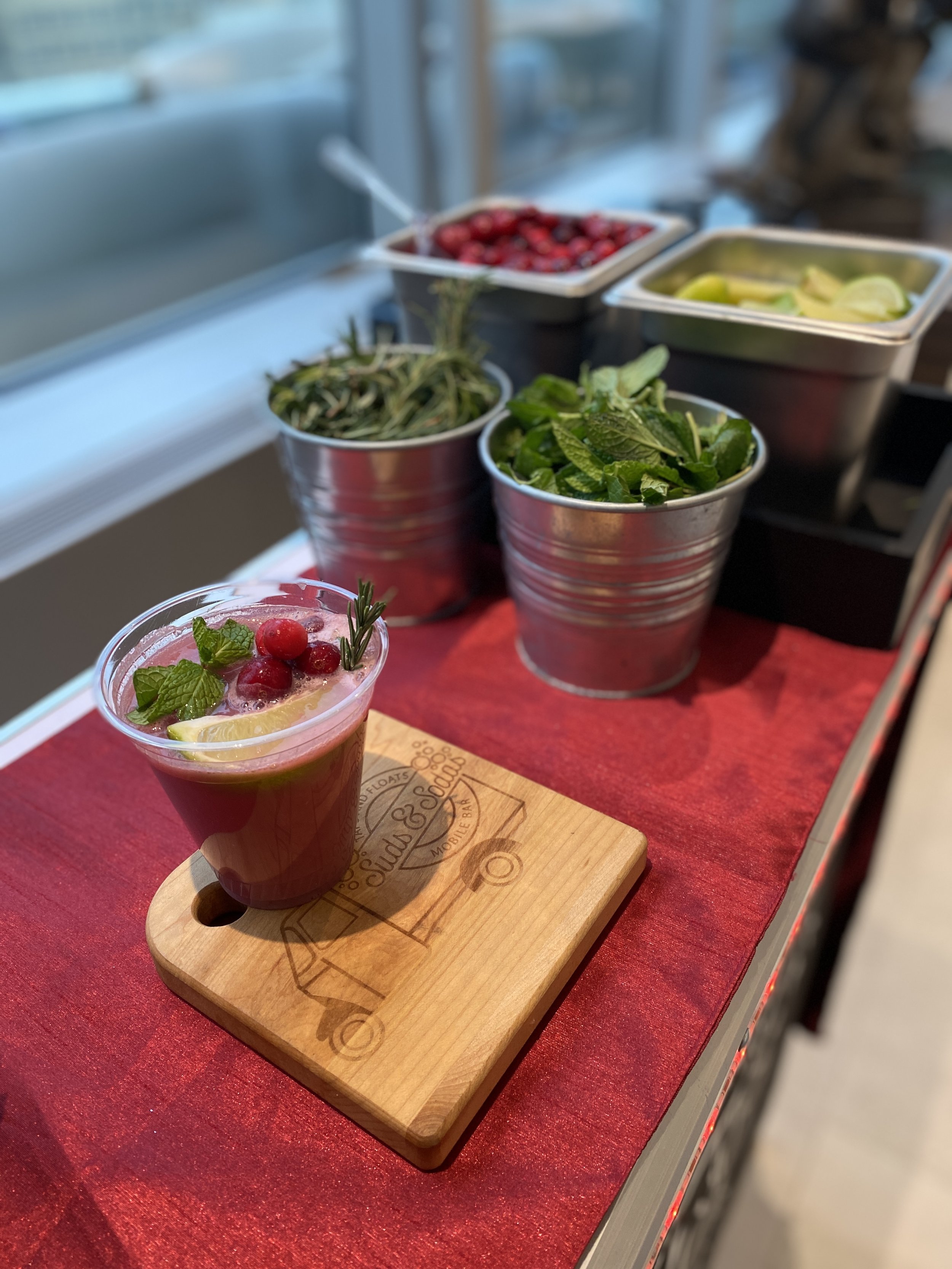 Portable Beverage Station — Suds & Sodas - Mobile Bar & Beverage Cart