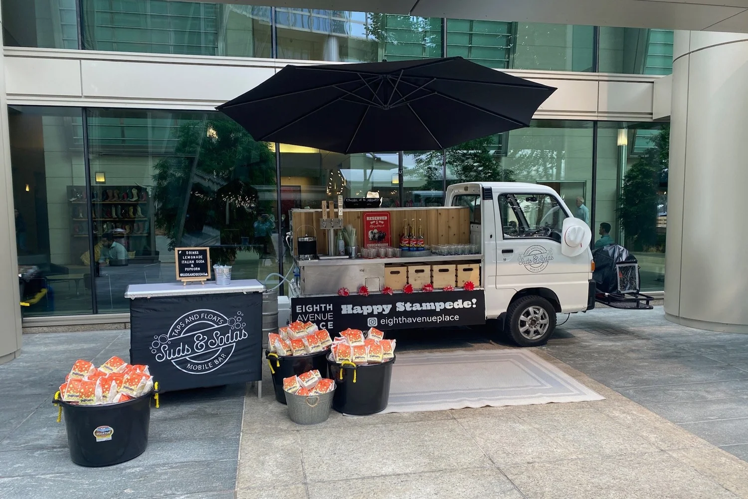 Sambar Beverage Truck — Suds & Sodas - Mobile Bar & Beverage Cart
