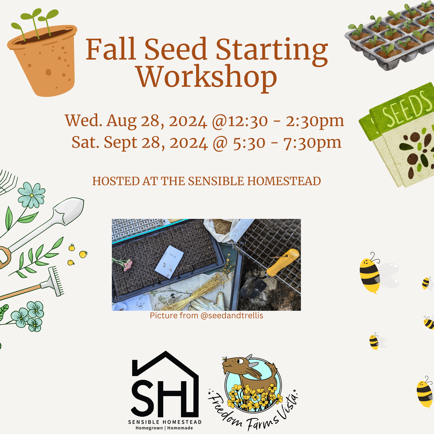 Fall Seed Starting Workshop — The Sensible Homestead