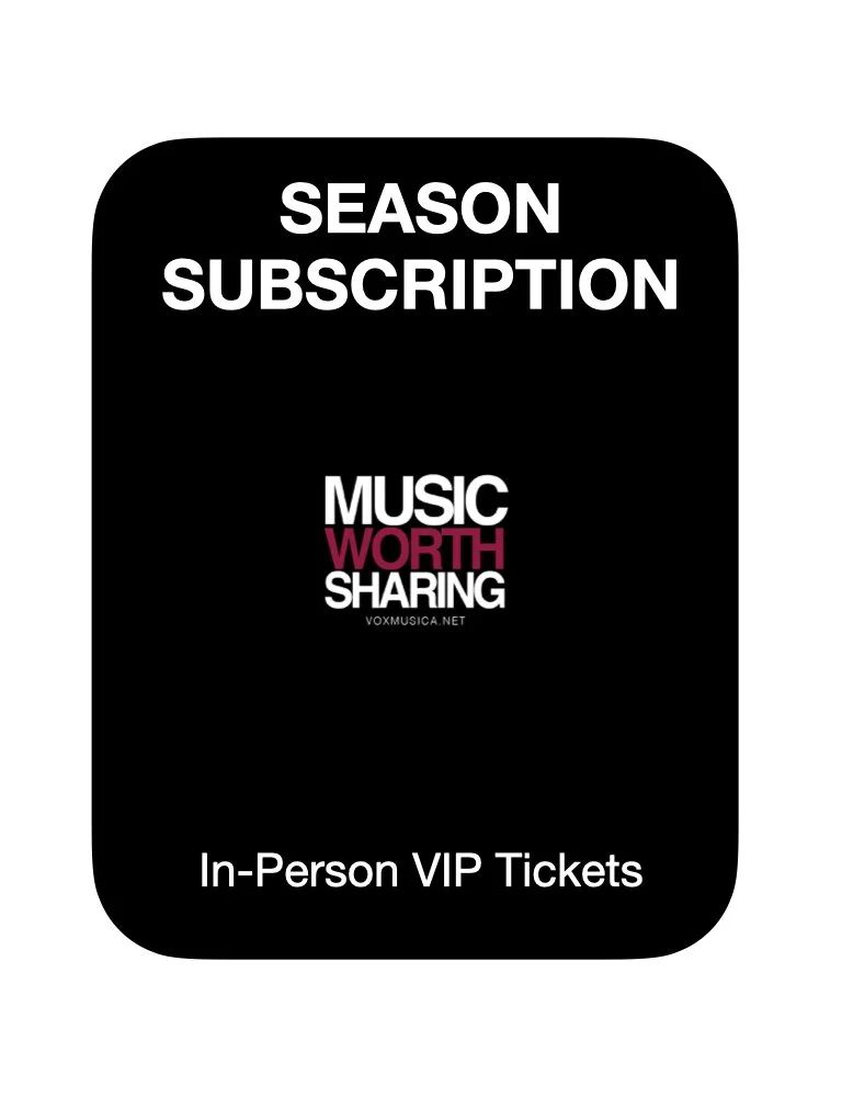 In-Person VIP Tickets — Vox Musica