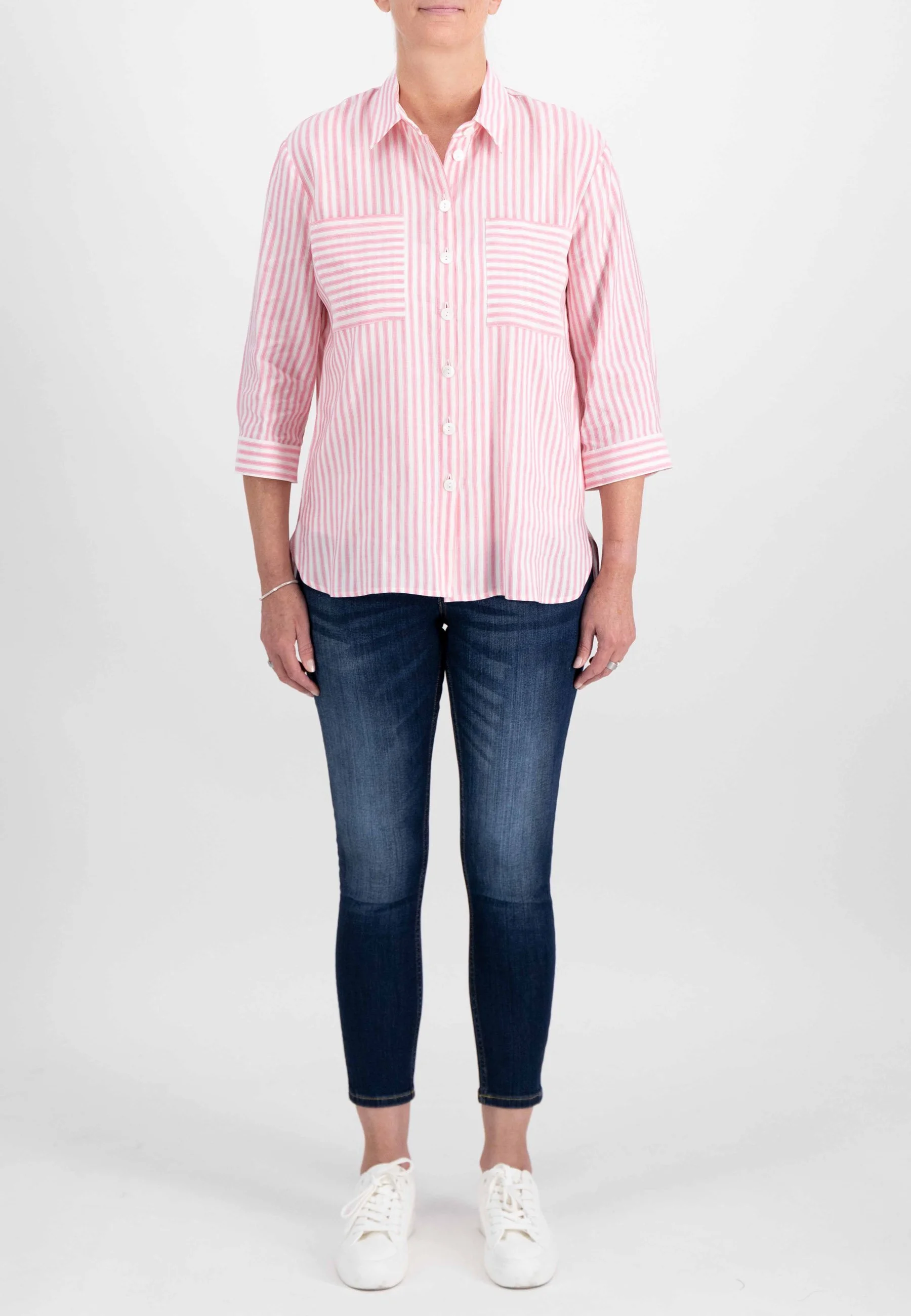 Robell Rose 7/8 Green Floral Print — Diana Boutique Ladies Fashion