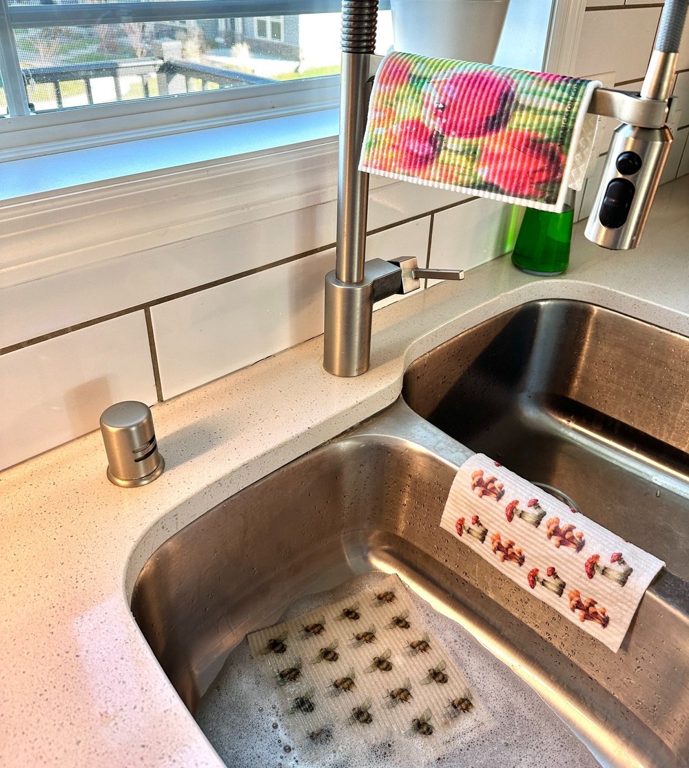 Swedish Dish Cloth Uses Reusable Dish Cloth Magic — Alla Dickson Art ...