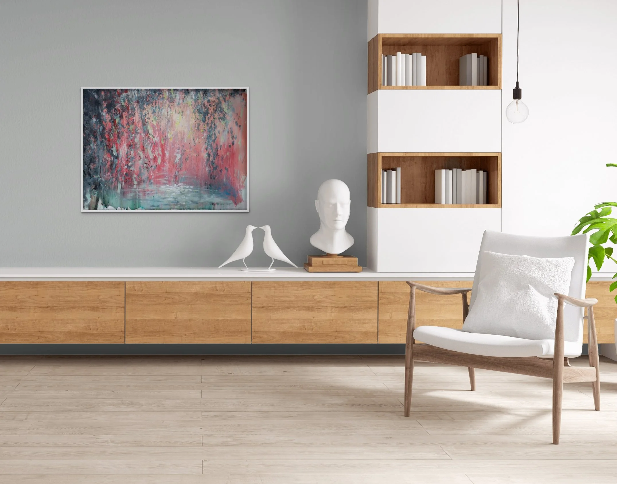 What Lies Beneath | 30" x 40" x 1" | oil — Alla Dickson Art & Goods
