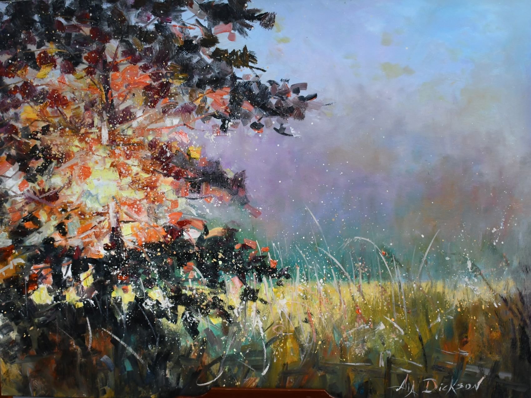 The Path to the Sunset Barn in Borculo. Michigan Winter Oil Painting ...