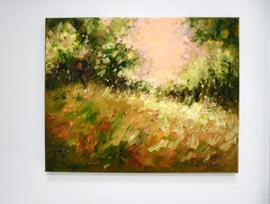 Poppy Field Meadow Oil Painting Poppy Art with Botanical Poppy Field ...