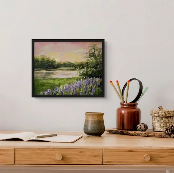 What Lies Beneath | 30" x 40" x 1" | oil — Alla Dickson Art & Goods