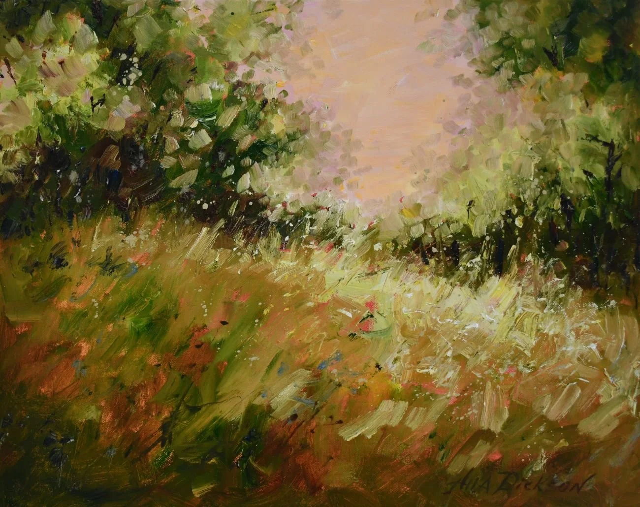 The Path to the Sunset Barn in Borculo. Michigan Winter Oil Painting ...