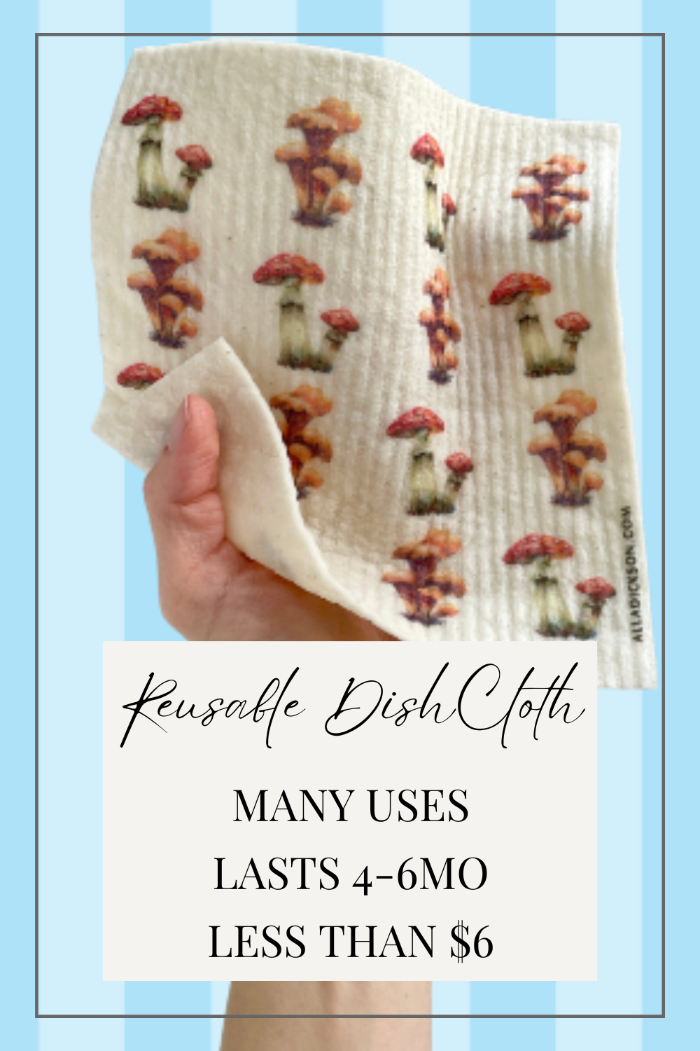 Swedish Dish Cloth Uses Reusable Dish Cloth Magic — Alla Dickson Art ...