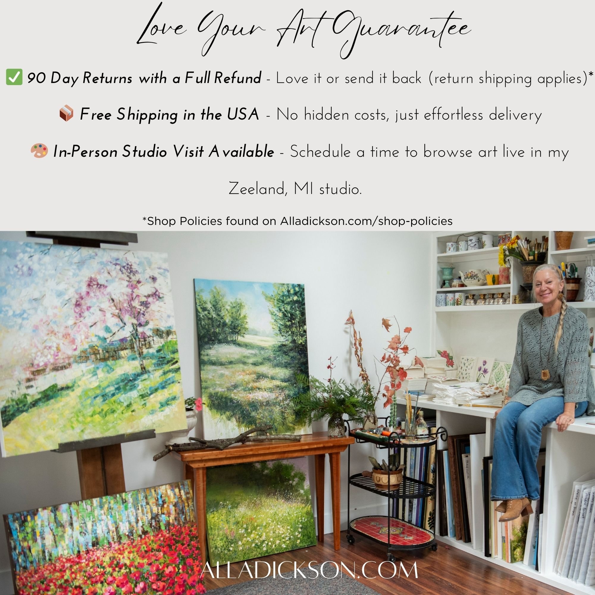 Large Tulip Oil Painting with Tulips Impressionist Floral Wall Art ...