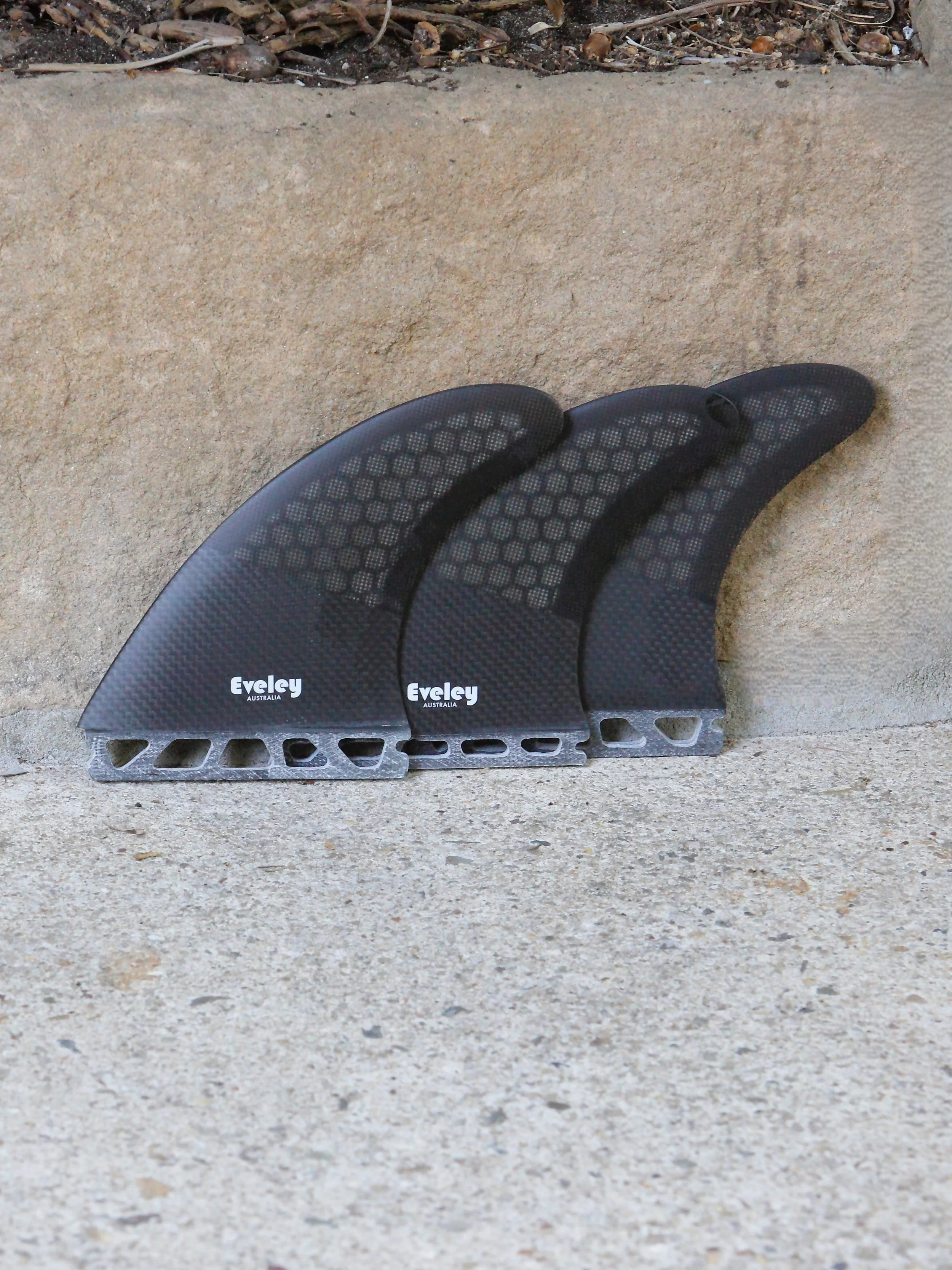 4.75" MF Thruster Fins, carbon fiber TekFlex. Futures compatible set of ...