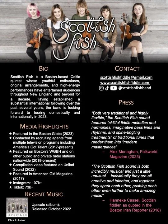 Press Kit — Scottish Fish