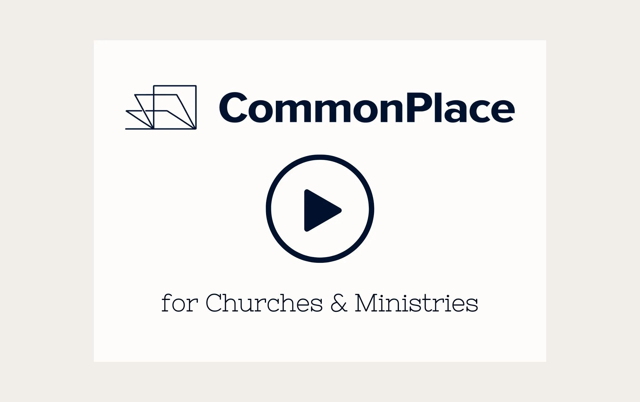 For Churches — CommonPlace