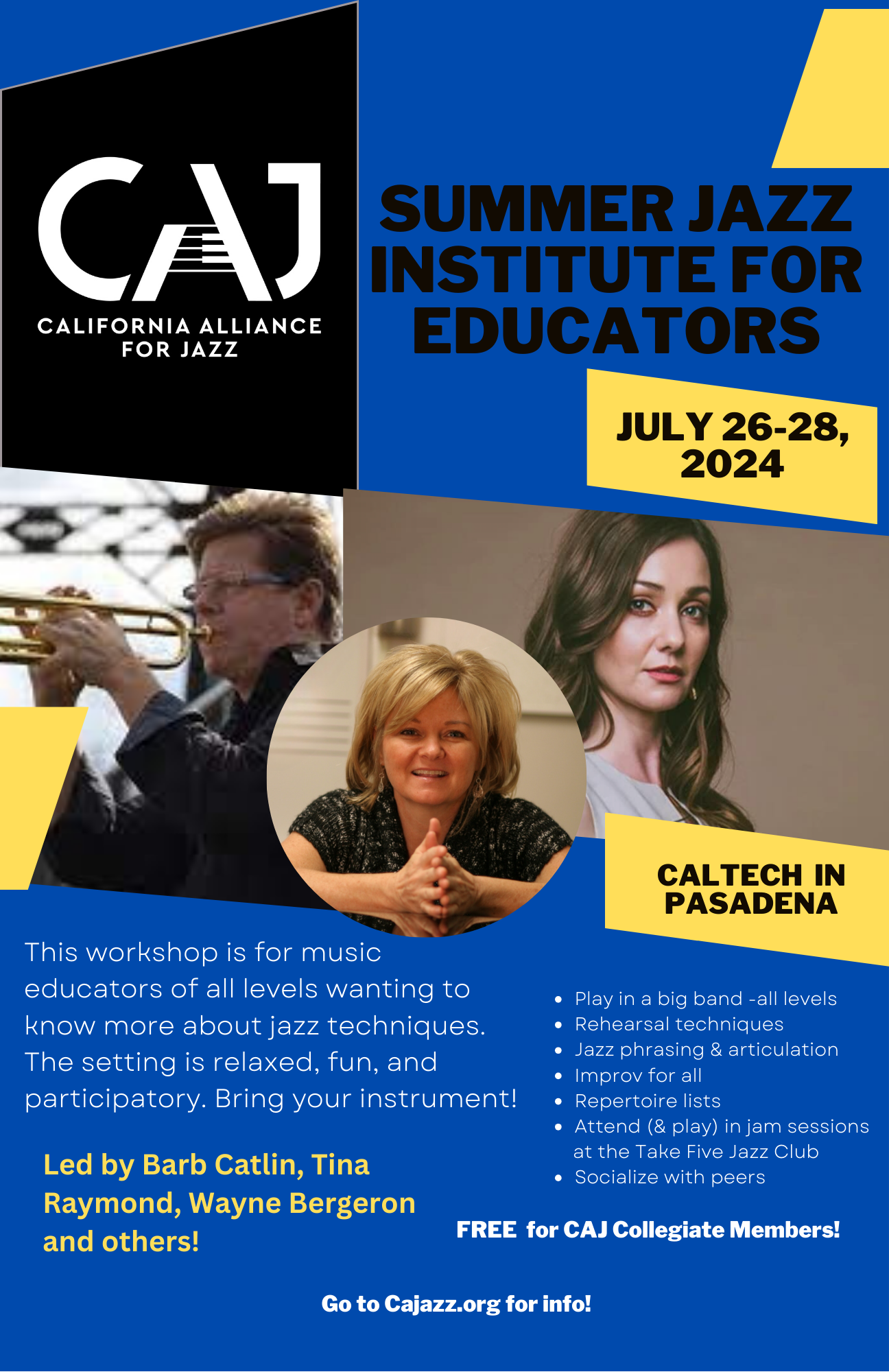 SUMMER JAZZ INSTITUTE — CALIFORNIA ALLIANCE FOR JAZZ