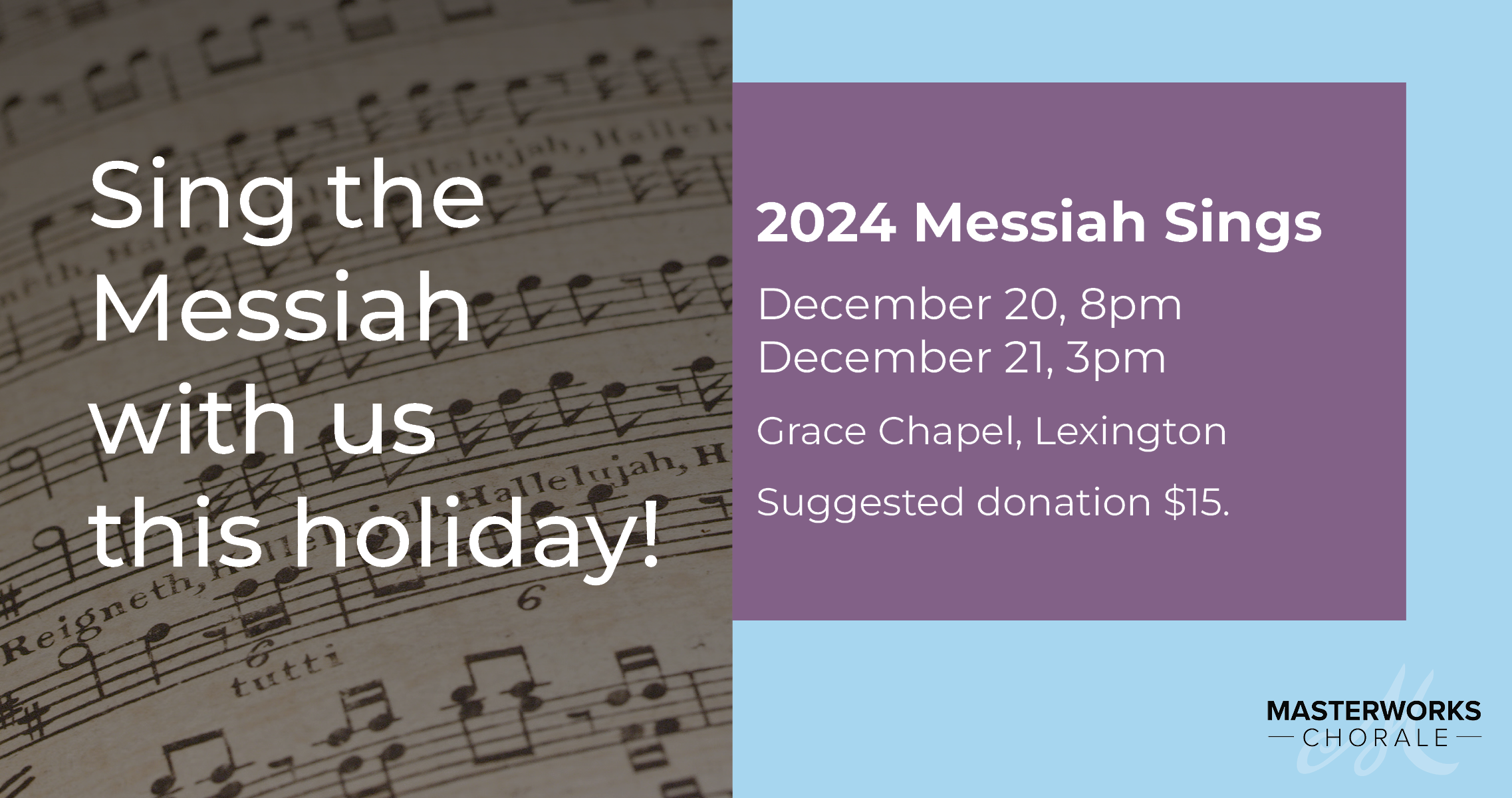 Messiah Sings — Masterworks Chorale