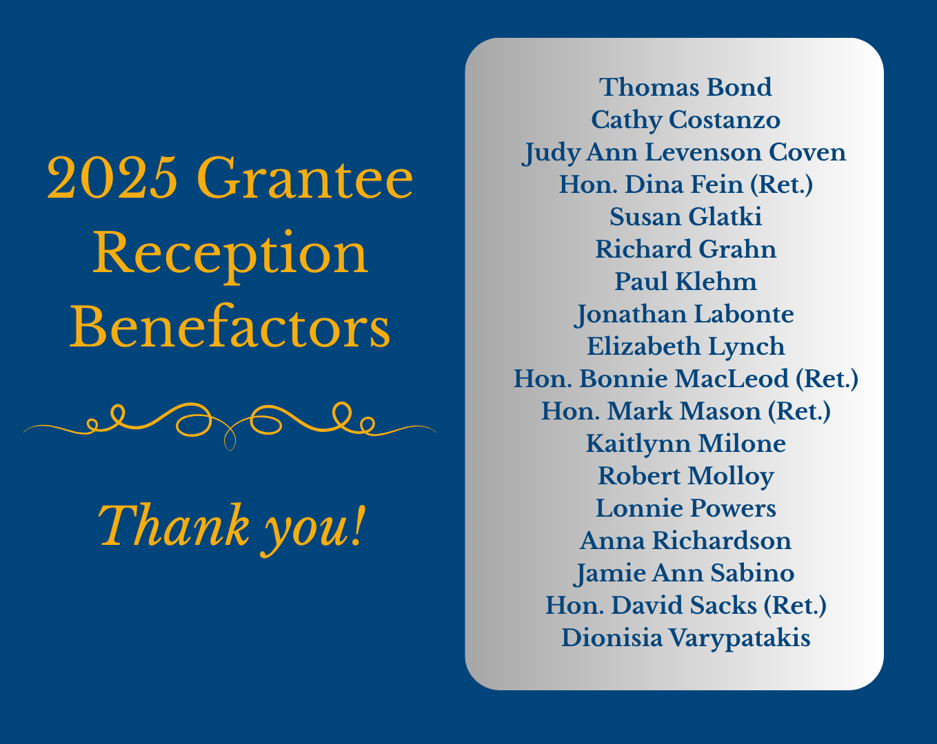 MBF Celebrates IOLTA Grant Recipients at 2025 Grantee Receptions ...