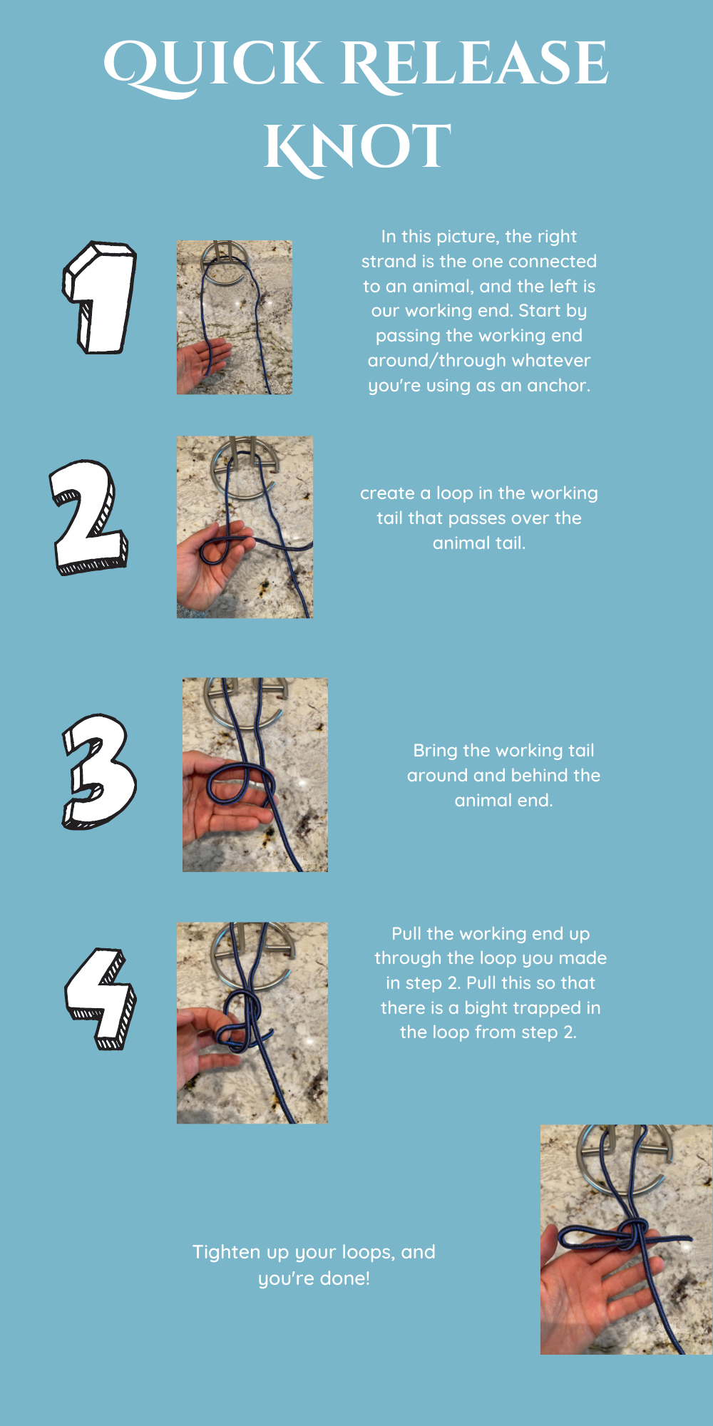 Quick Release Knot Step By Step