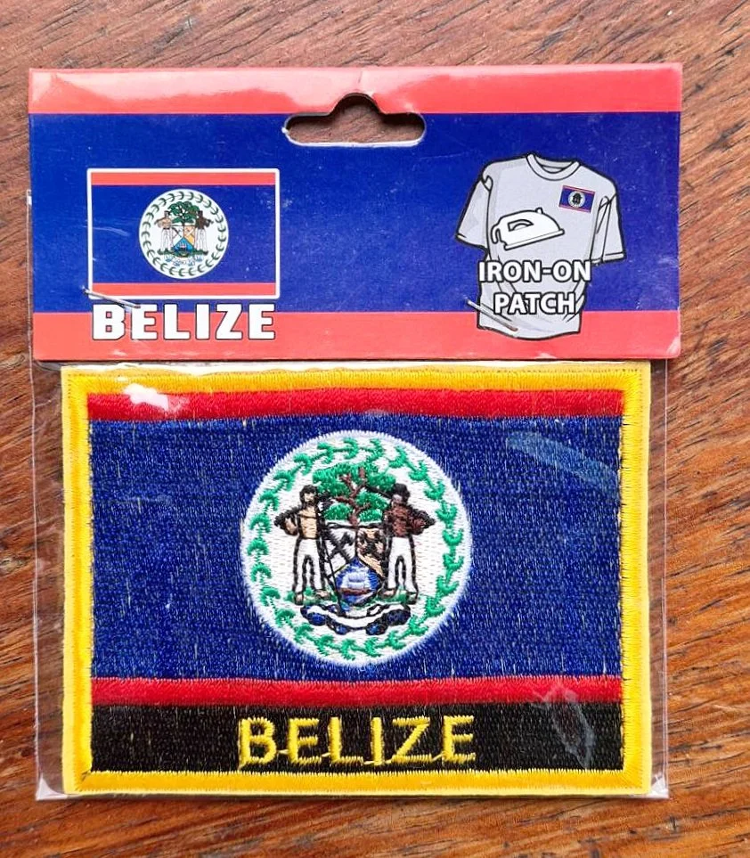 Belize flag patch — Belizean Coffee Beans