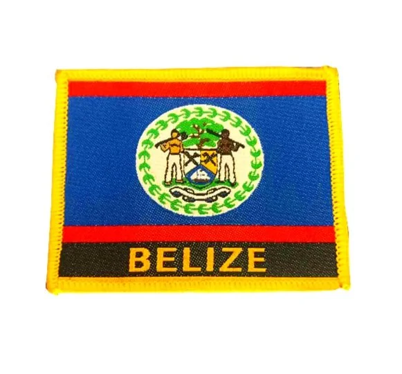 Belize flag patch — Belizean Coffee Beans