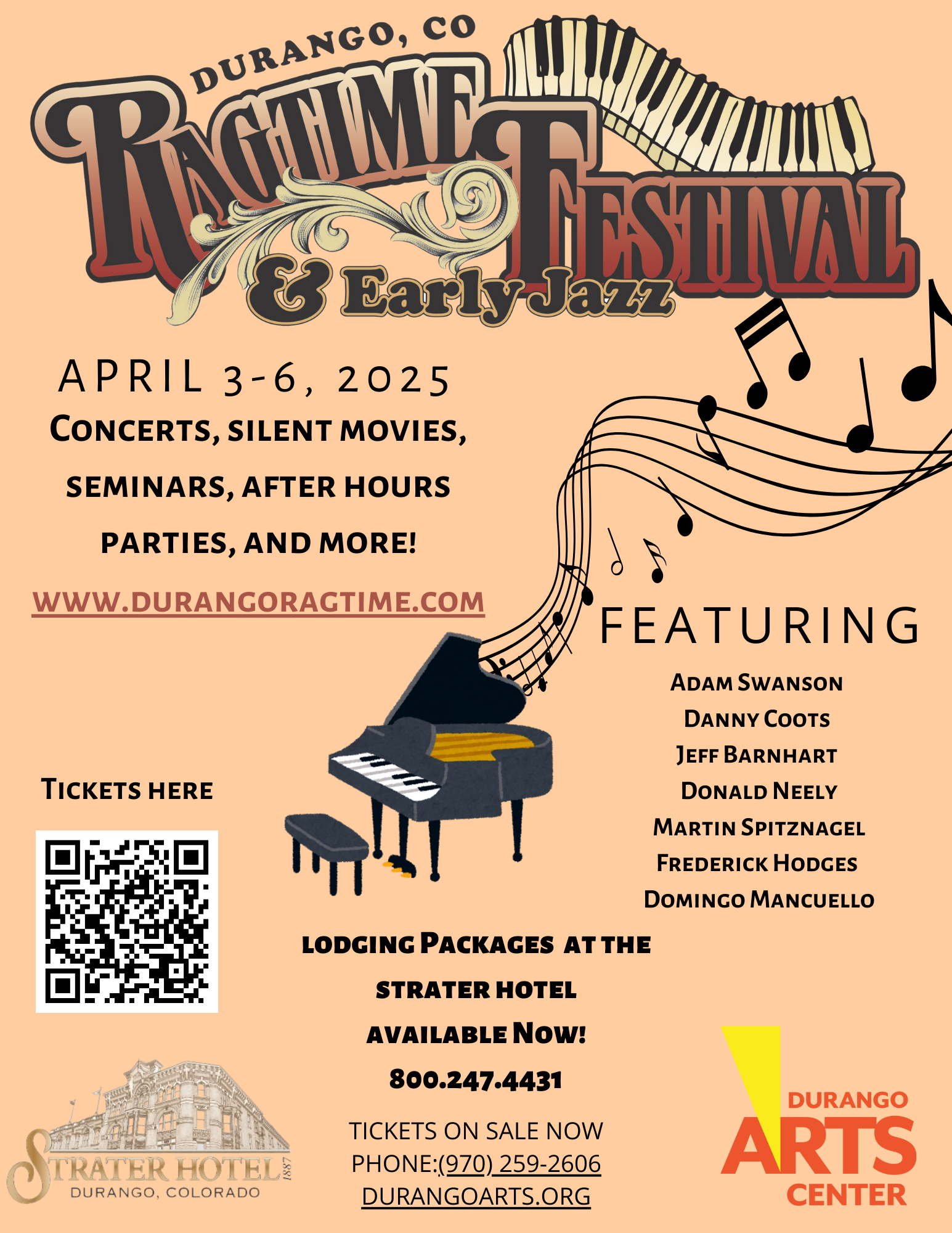 Durango Ragtime and Early Jazz Festival — Adam Swanson -- Professional ...