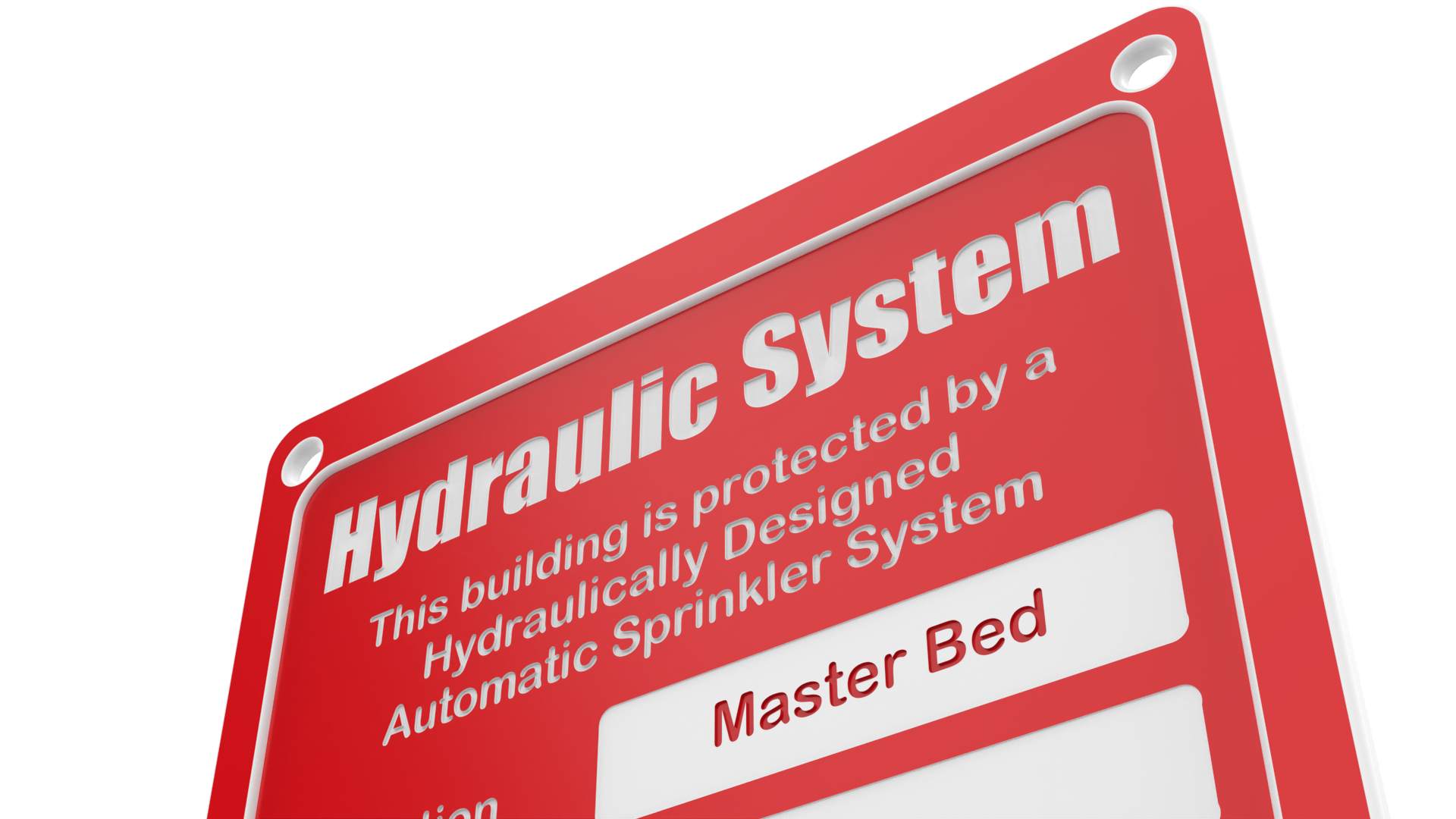 On Demand Custom Hydraulic Calc Plate. Order Now, Standard Shipping ...