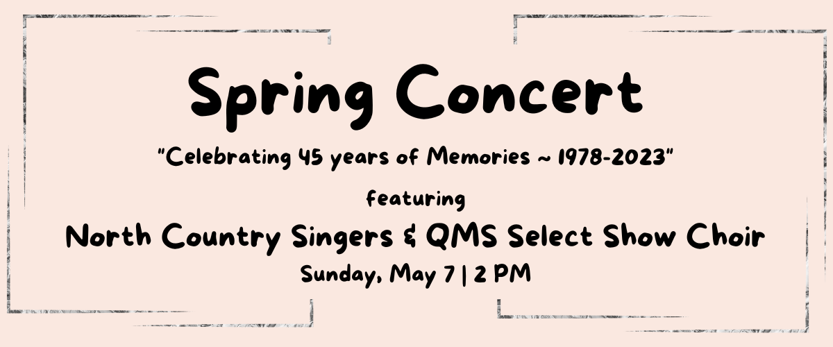CONCERT | North Country Singers Spring Concert | Presented by NCS ...