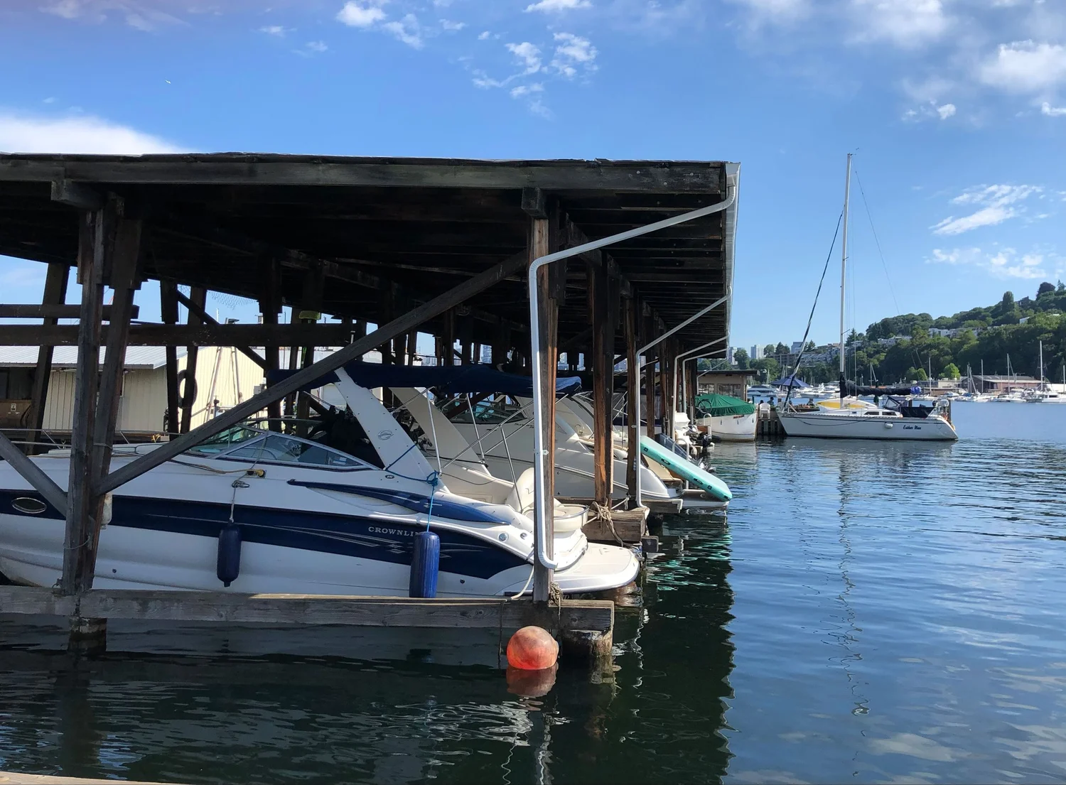 Moorage on Lake Union, Seattle — Tillicum Marina