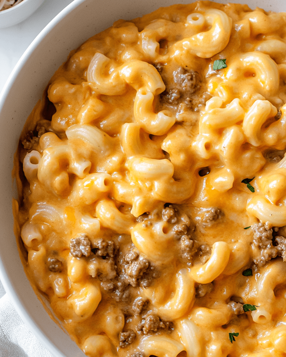 One-Pot Cheeseburger Pasta Bake — Chompions