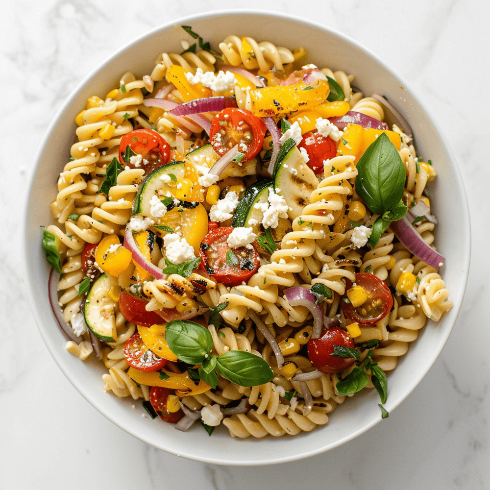 Grilled Summer Vegetable Pasta Salad — Chompions