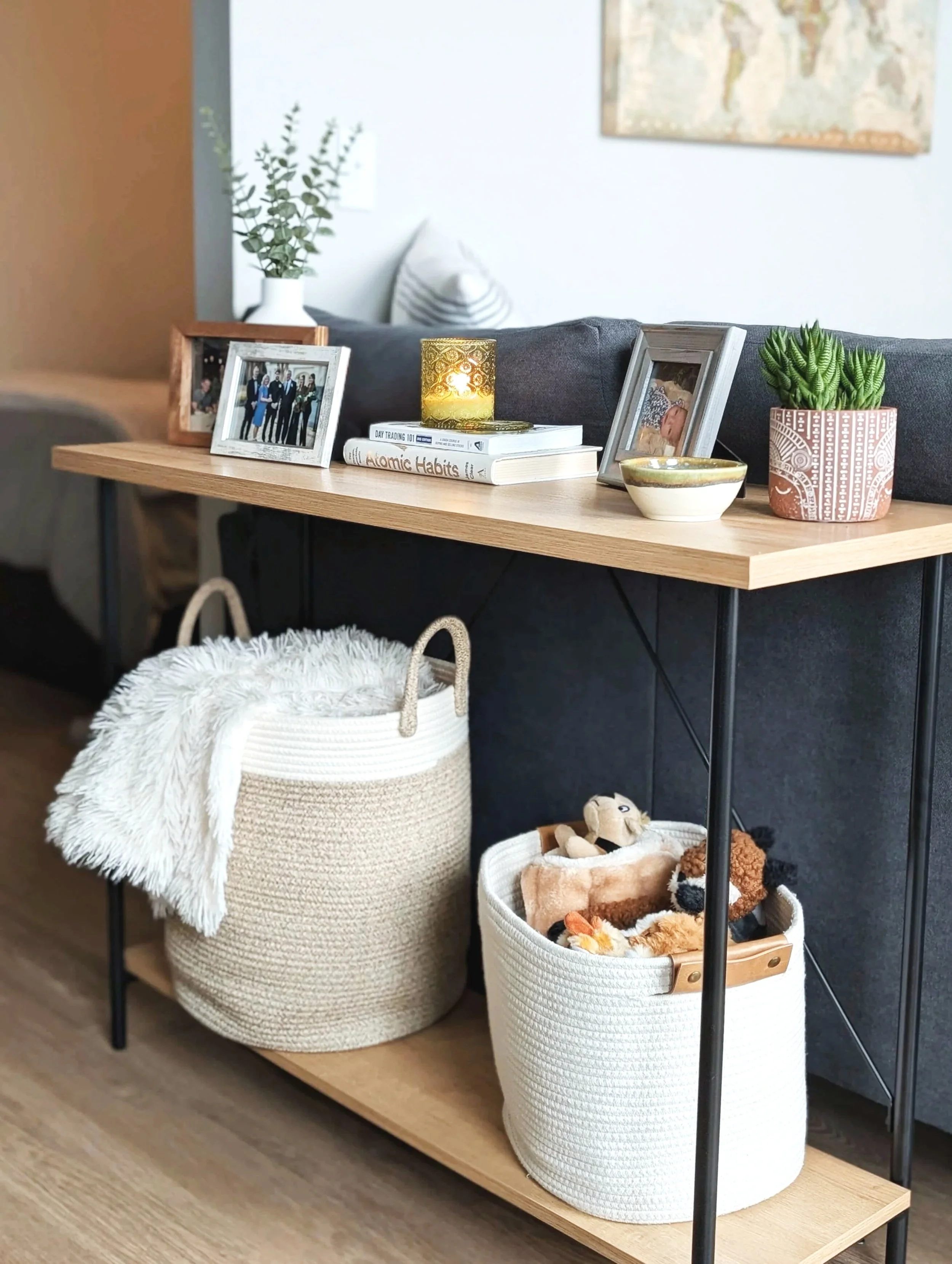 How I Styled My Sofa Table: A Practical Setup You Can Make Your Own ...