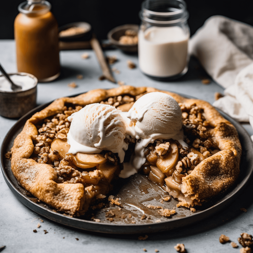 Chai Spiced Apple Galette with Maple Pecan Streusel — Chompions
